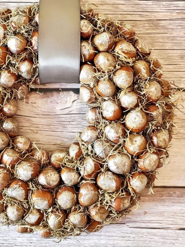 Create Your Gorgeous Fall Nut Wreath Decor Now! - Cloches & Lavender