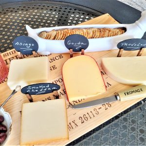 Easy DIY Cheese Markers With Chalkboard Paint - Cloches & Lavender