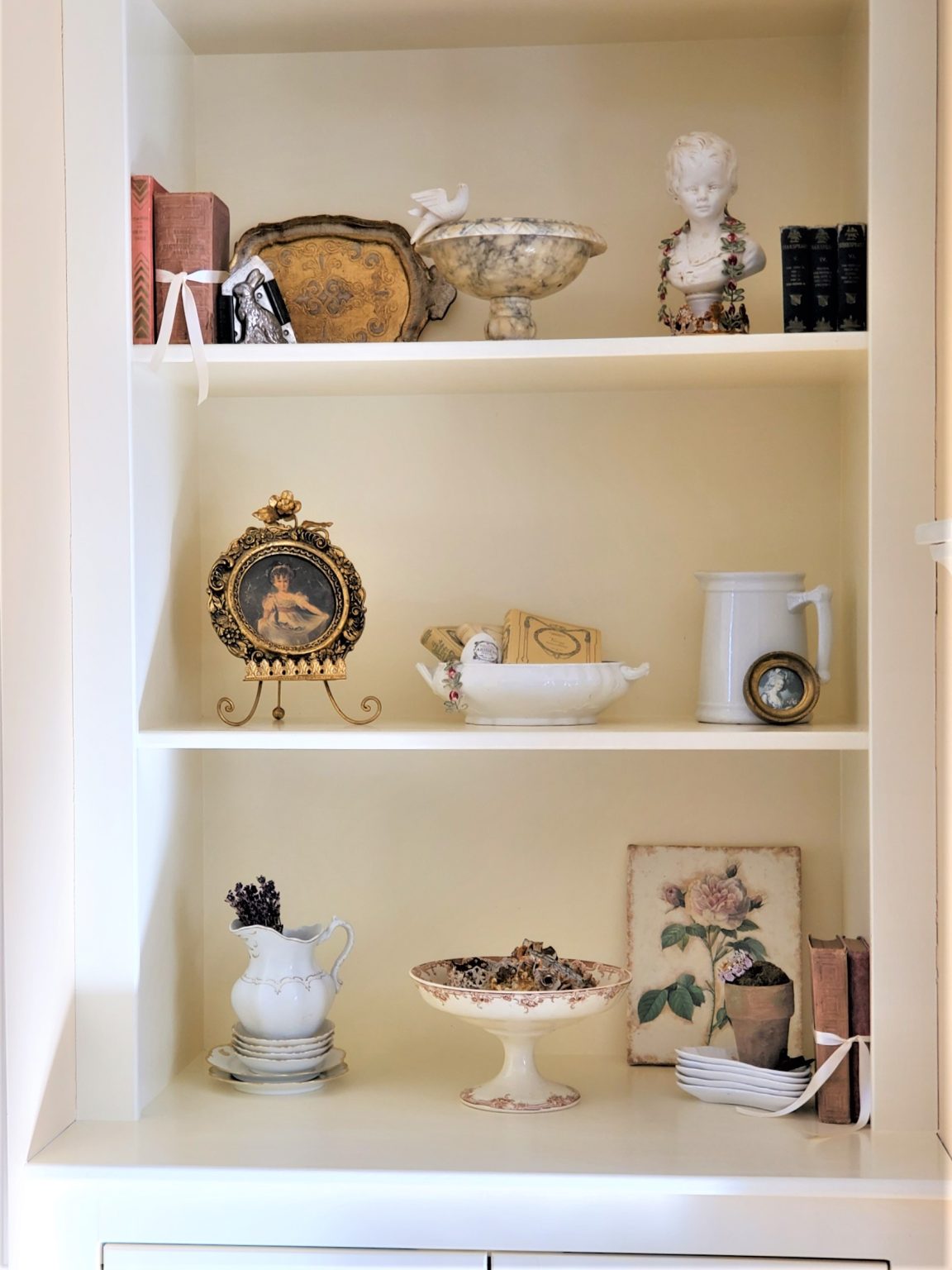 Easy French Country Spring Decorating Ideas Tour - Cloches & Lavender