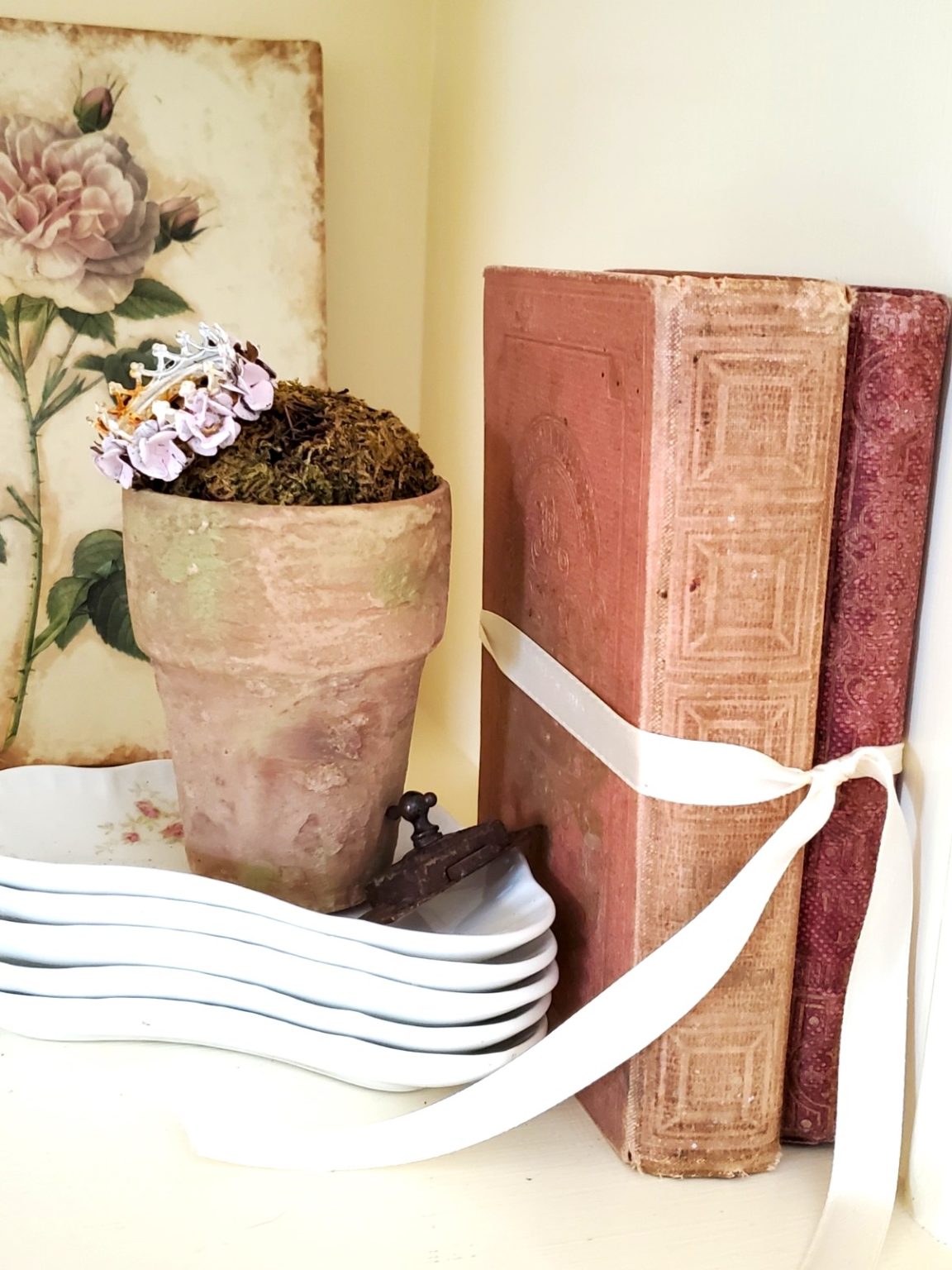 DIY Antique Books In Minutes - Cloches & Lavender