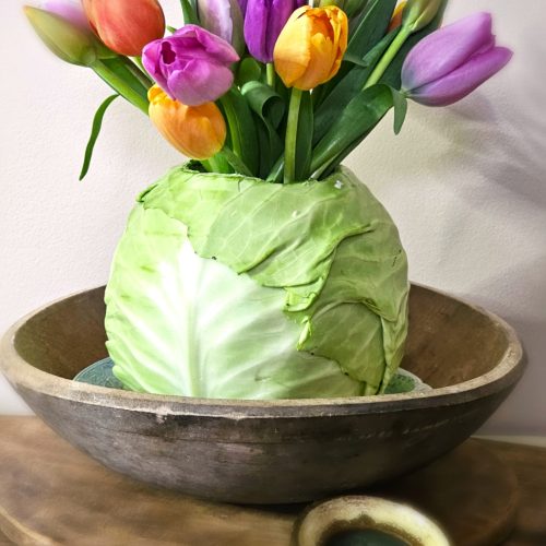 Make a Cabbage Vase Fast — Try This Now - Cloches & Lavender