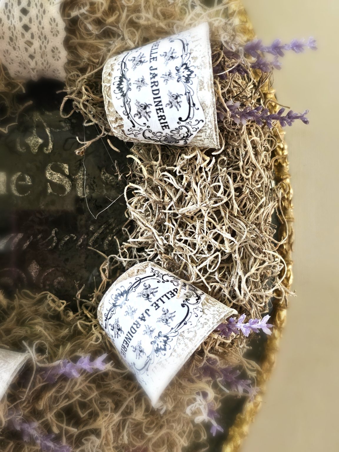 DIY Peat Pot Wreath Idea Easy And Quick To Make! - Cloches & Lavender