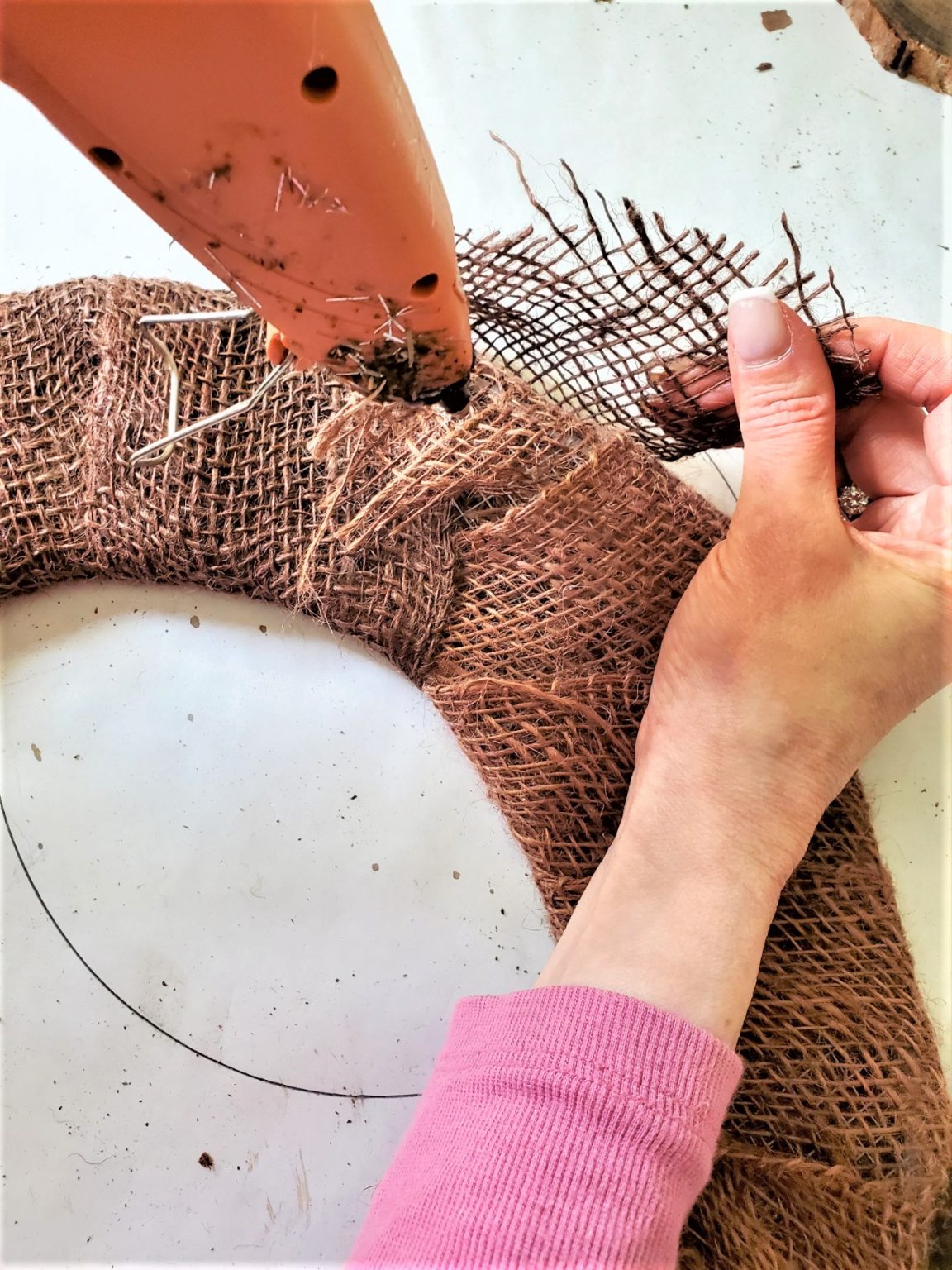 How To Decorate A Wire Wreath Frame - Cloches & Lavender