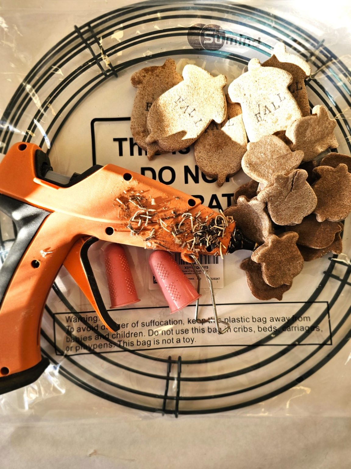 DIY Fall Salt Dough Wreath for Easy Cozy Decor! - Cloches & Lavender