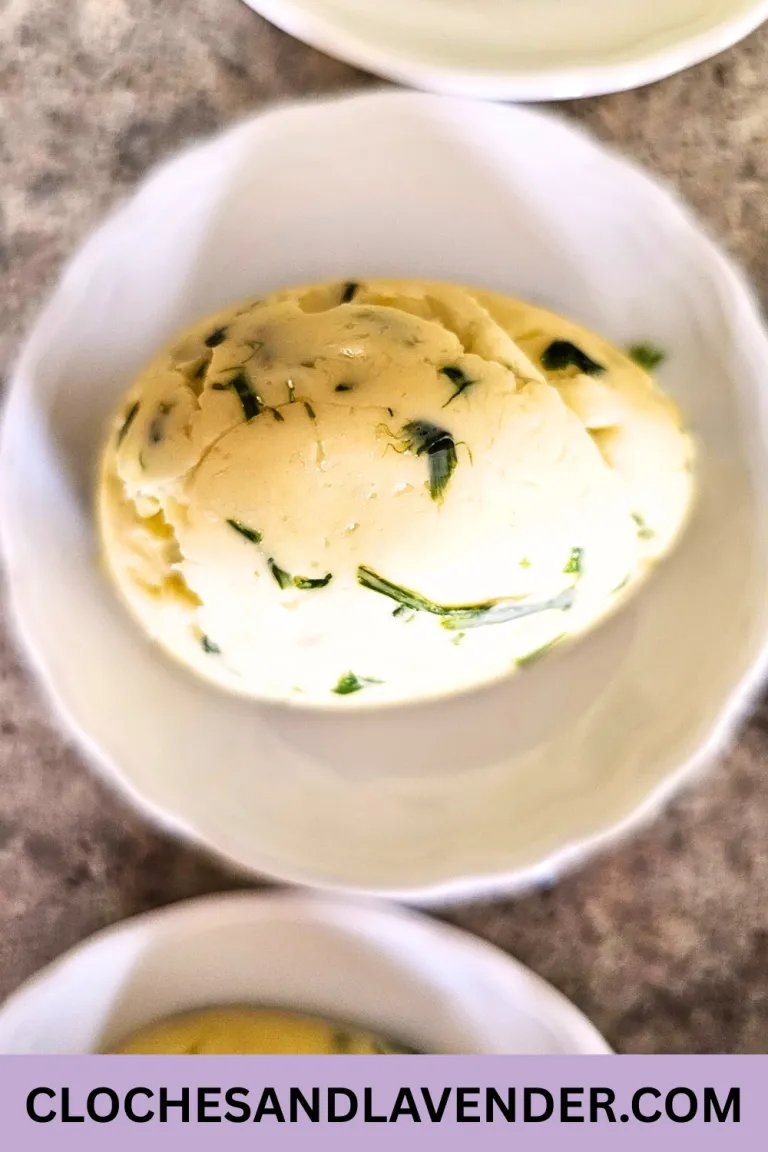Make Chive Butter Now"”So Easy! - Cloches & Lavender